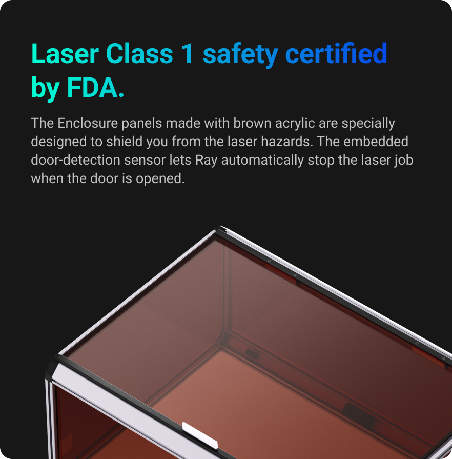 Snapmaker Ray 40W lasergraveerder en snijder met behuizing - ProTech3D ...